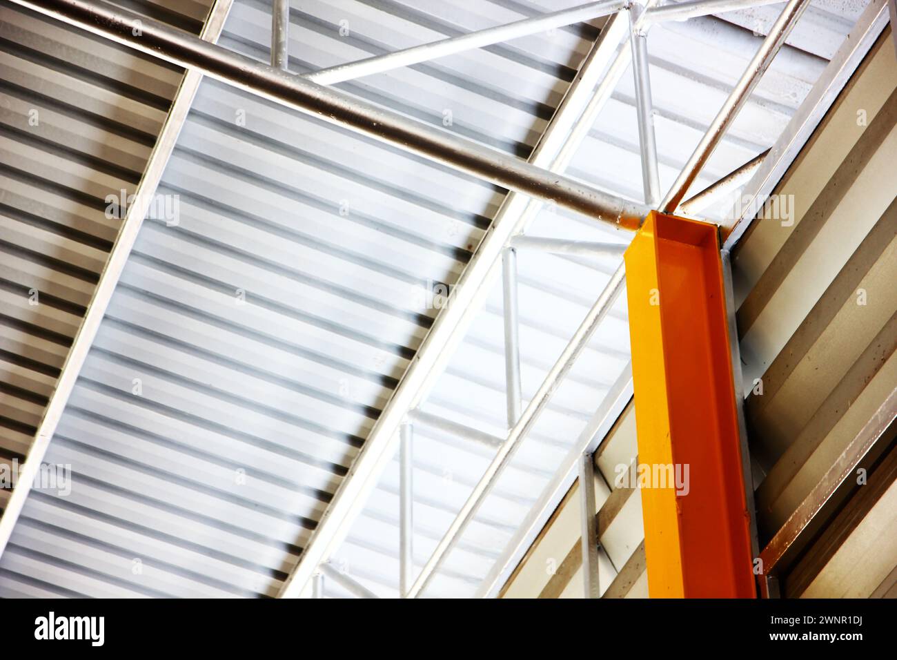 warehouse interior steel structure using geometric shape making ...