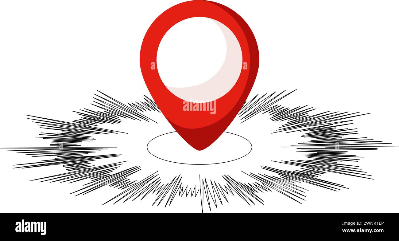 Epicenter of earthquakes Stock Vector Images - Alamy