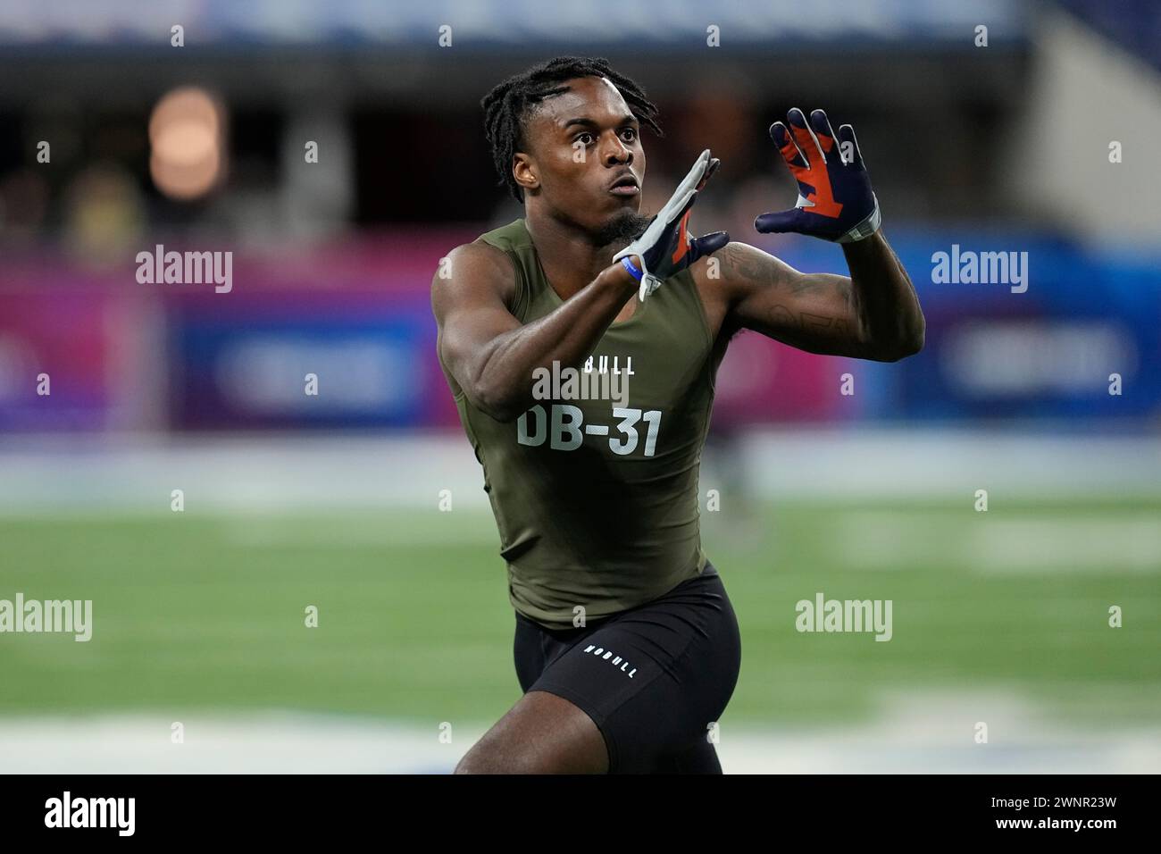 Auburn defensive back Nehemiah Pritchett runs a drill at the NFL ...