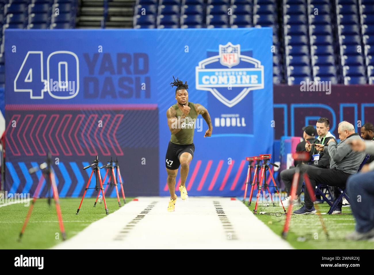 Georgia defensive back Javon Bullard runs the 40-yard dash at the NFL ...