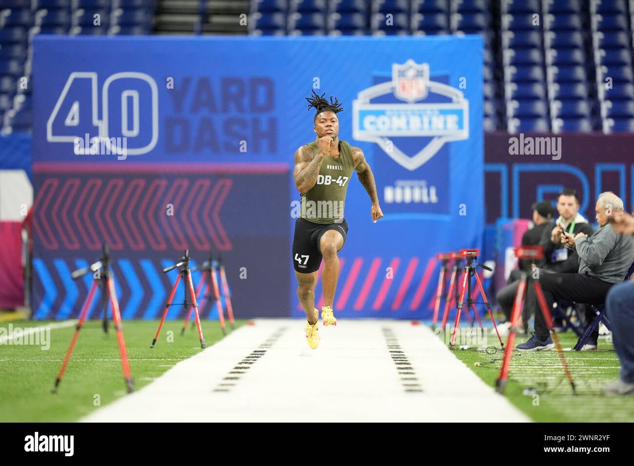 Georgia defensive back Javon Bullard runs the 40-yard dash at the NFL ...