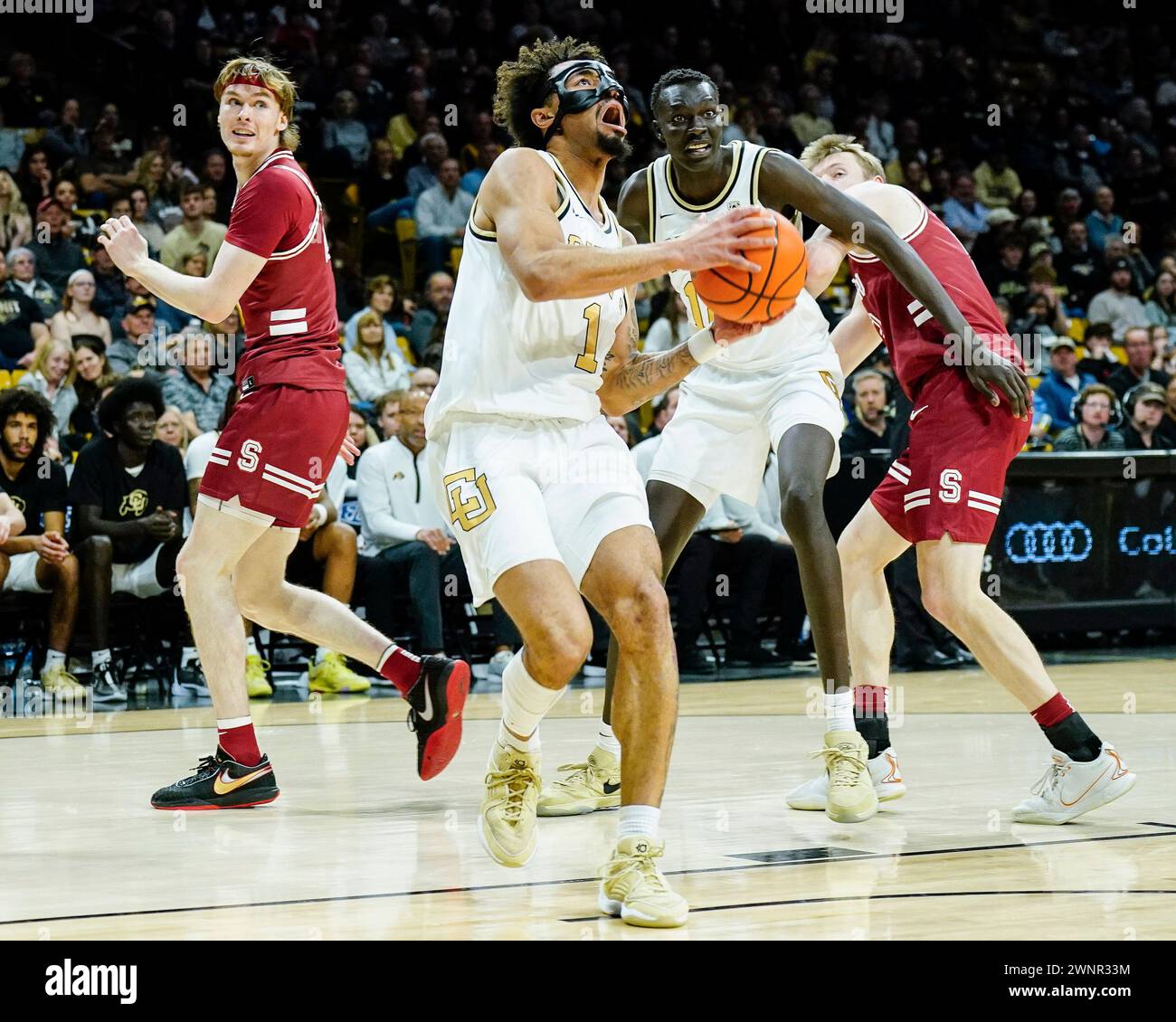Boulder, CO, USA. 3rd Mar, 2024. Colorado Buffaloes guard J'Vonne ...
