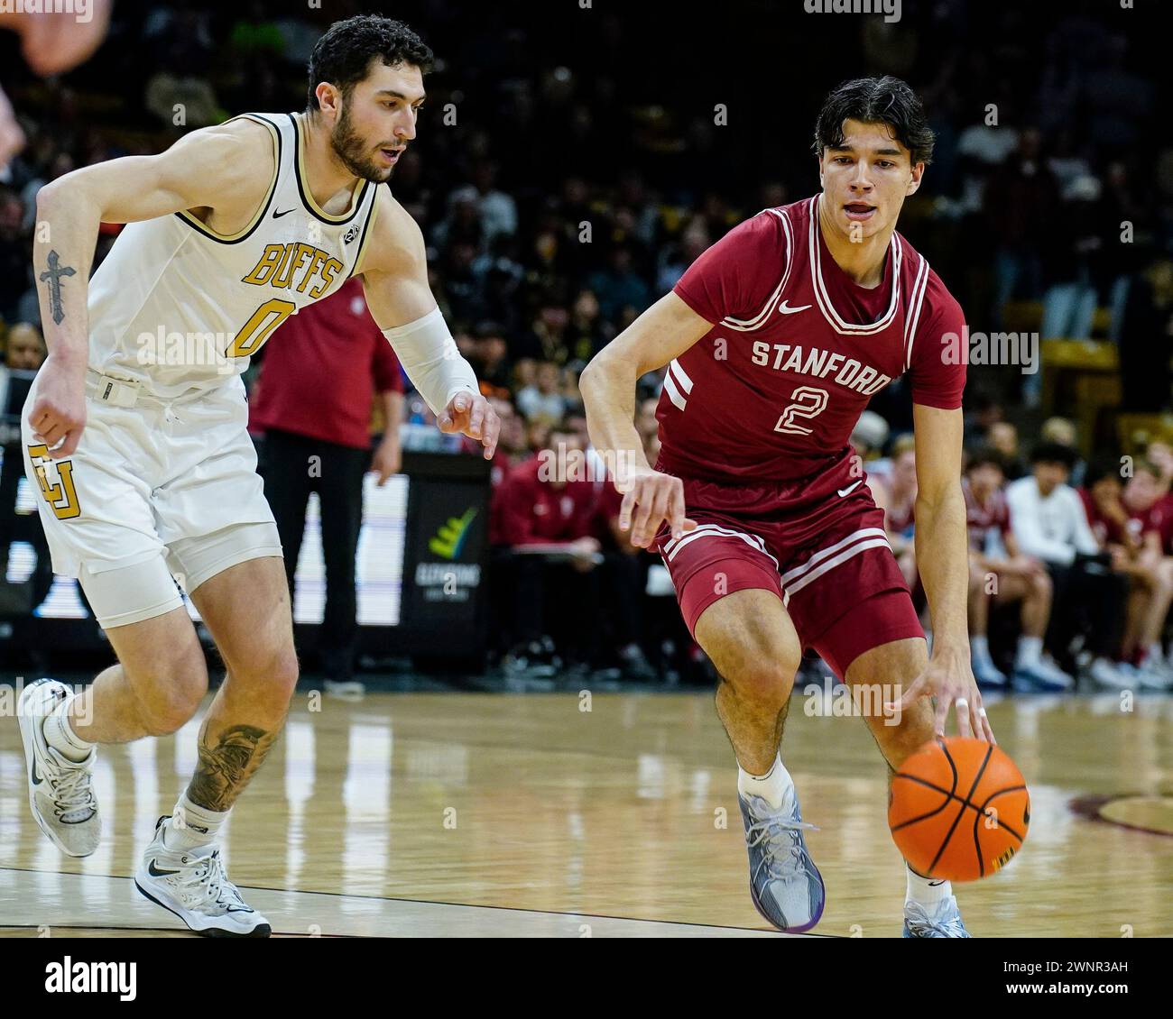Boulder, CO, USA. 3rd Mar, 2024. Stanford Cardinal guard Andrej ...