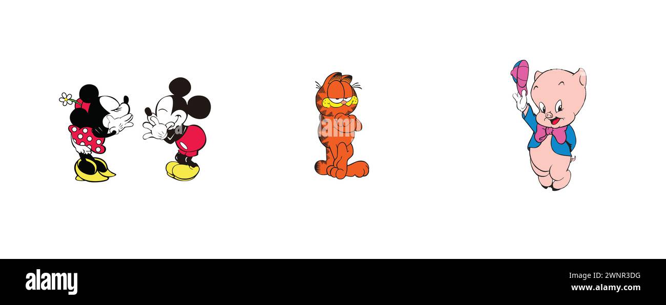 Porky the pig Stock Vector Images - Alamy