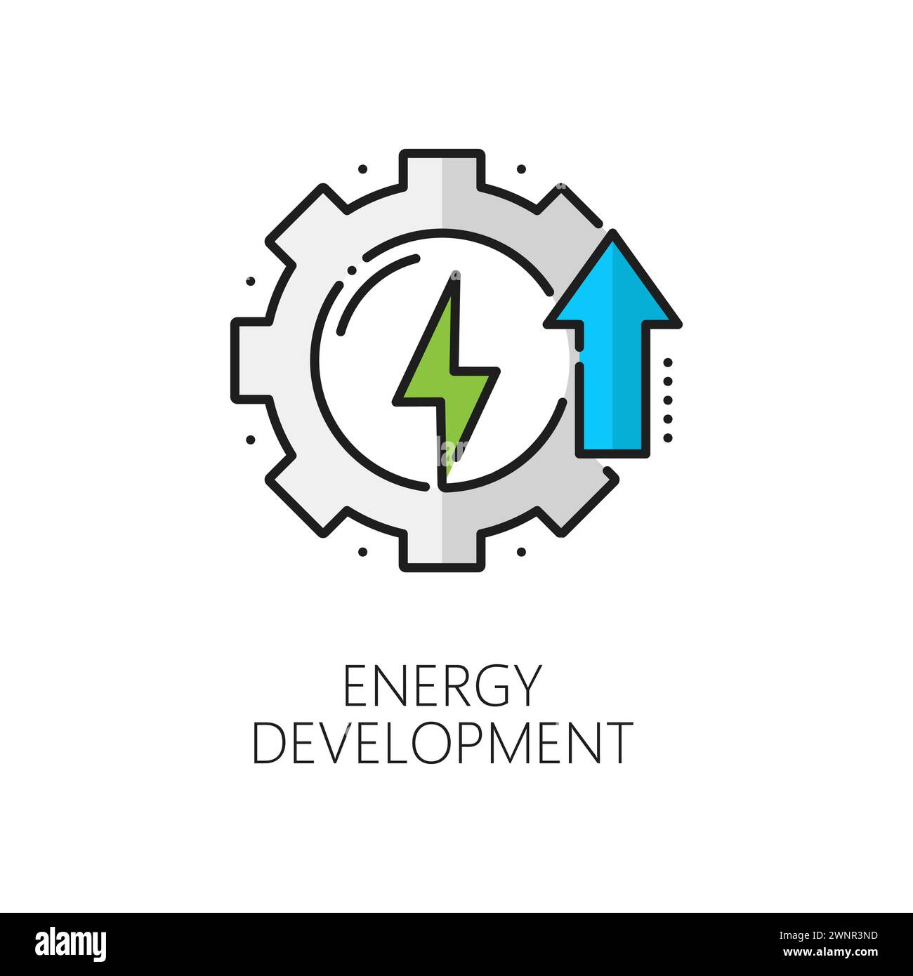 Sustainable development wheel Stock Vector Images - Alamy