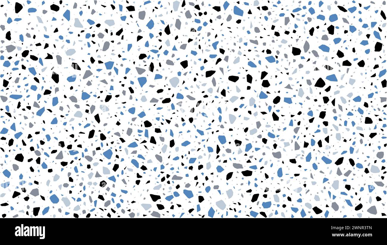 Blue, grey and black terrazzo ceramic tile pattern, terazo mosaic ...