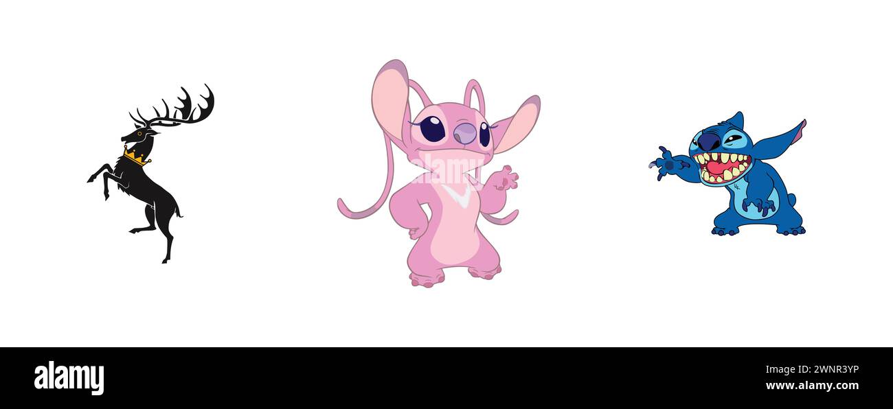 Stitch and angel Stock Vector Images - Alamy