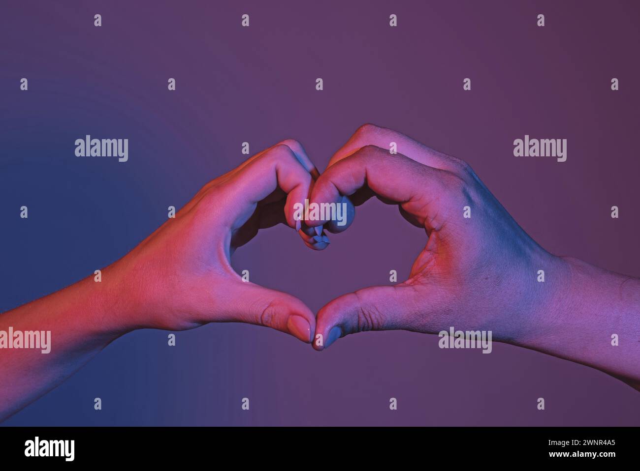 Heart from hands. Love, friendship concept. Man and woman hand in heart ...