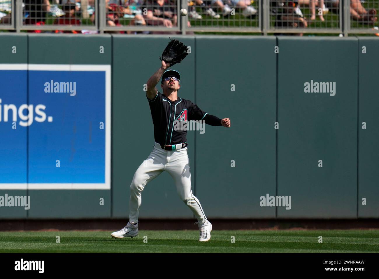 Arizona Diamondbacks center fielder Corbin Carroll makes a catch ... Arizona Diamondbacks center fielder Corbin Carroll makes a catch ...