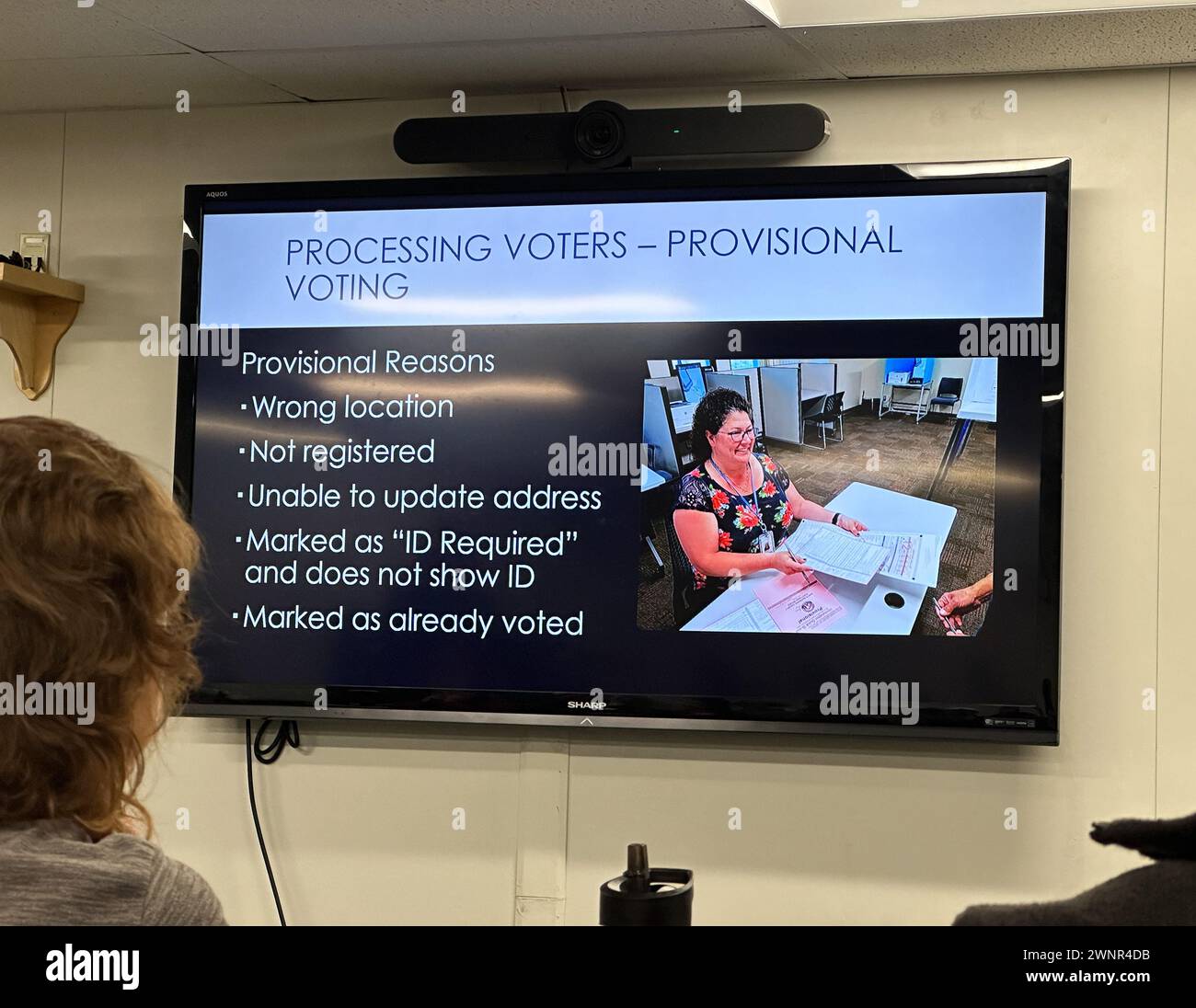 Santa Barbara, California, U.S.A. 2nd Mar, 2024. Election Poll Worker ...