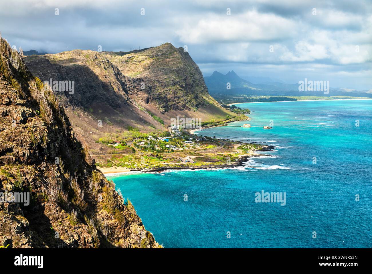 Makapuu Point Lookout on Oahu Island in Hawaii Stock Photo - Alamy