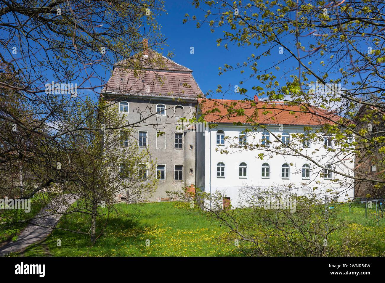Herrenhaus vom Rittergut Tanneberg, Klipphausen, Sachsen, Deutschland ...