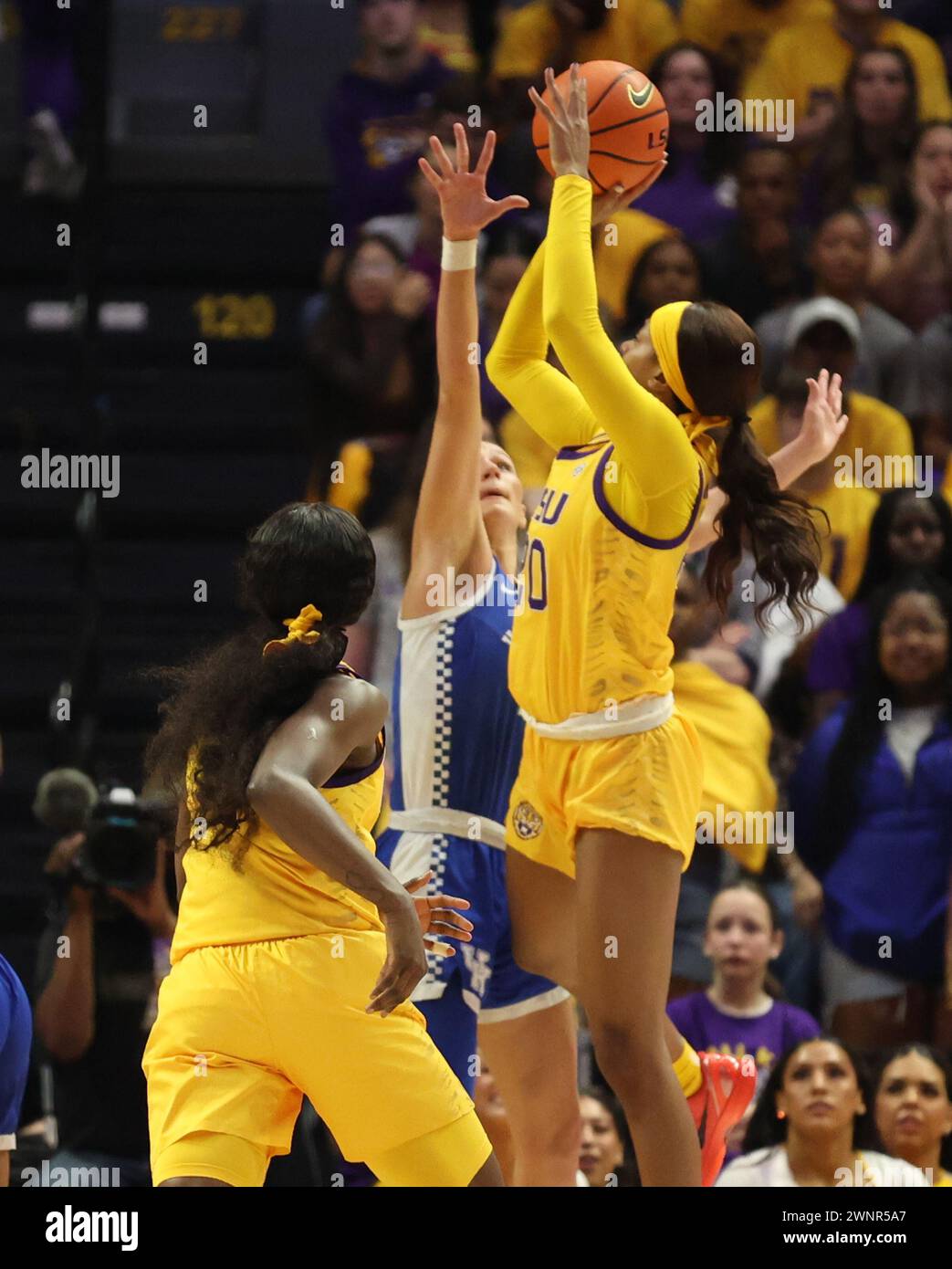 Baton Rouge, USA. 03rd Mar, 2024. LSU Lady Tigers guard Janae Kent (20 ...
