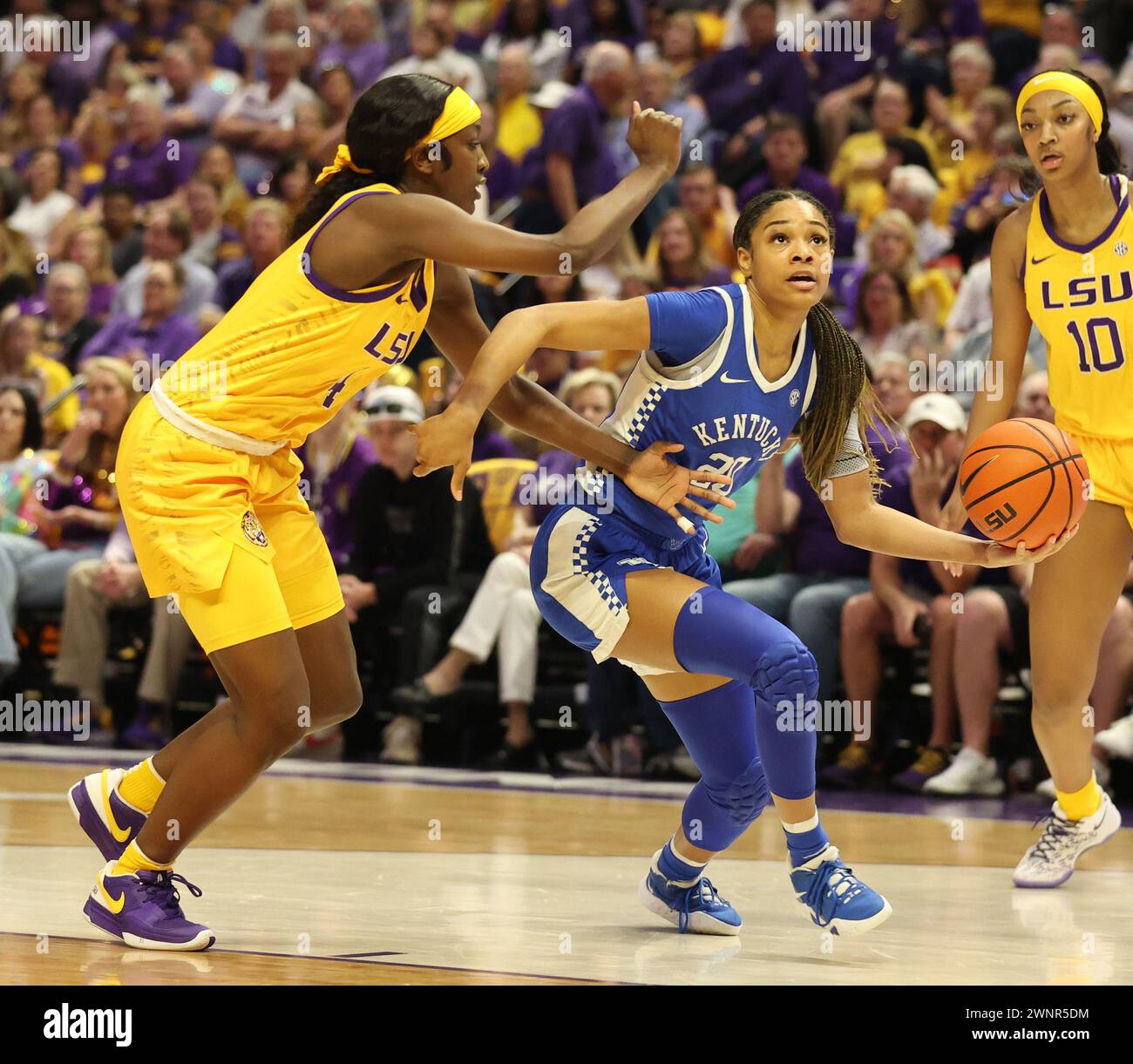 Baton Rouge, USA. 03rd Mar, 2024. Kentucky Wildcats guard Amiya Jenkins ...