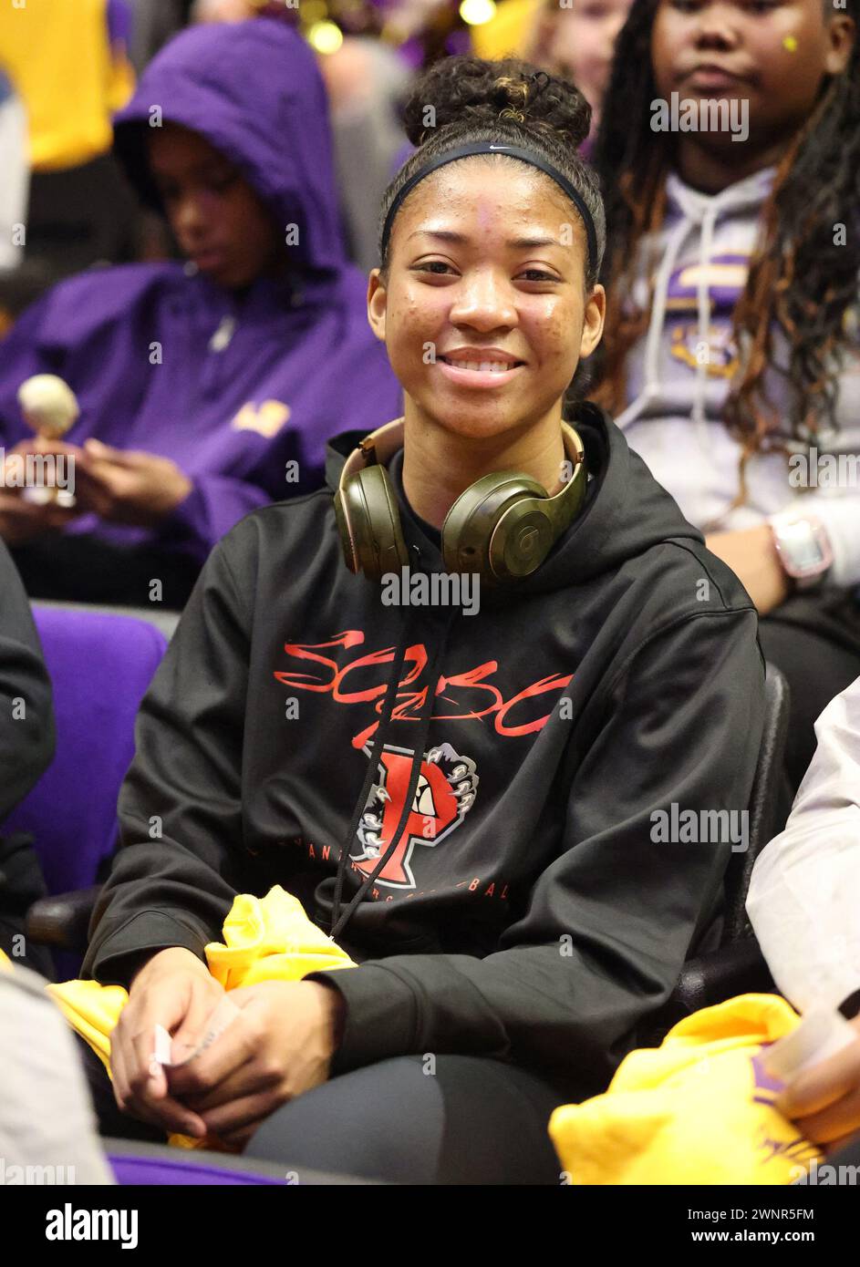 Parkway Panthers (H.S.) guard Chloe Larry poses for a photo during a ...