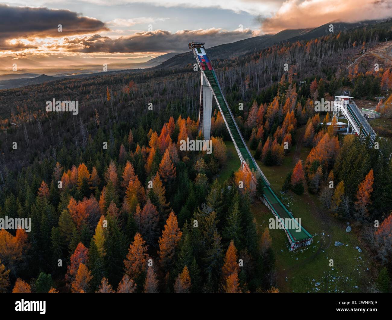 Ski jumpig ramp hi-res stock photography and images - Alamy