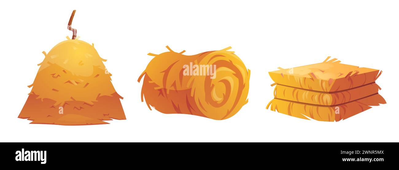 Square straw bale Stock Vector Images - Alamy