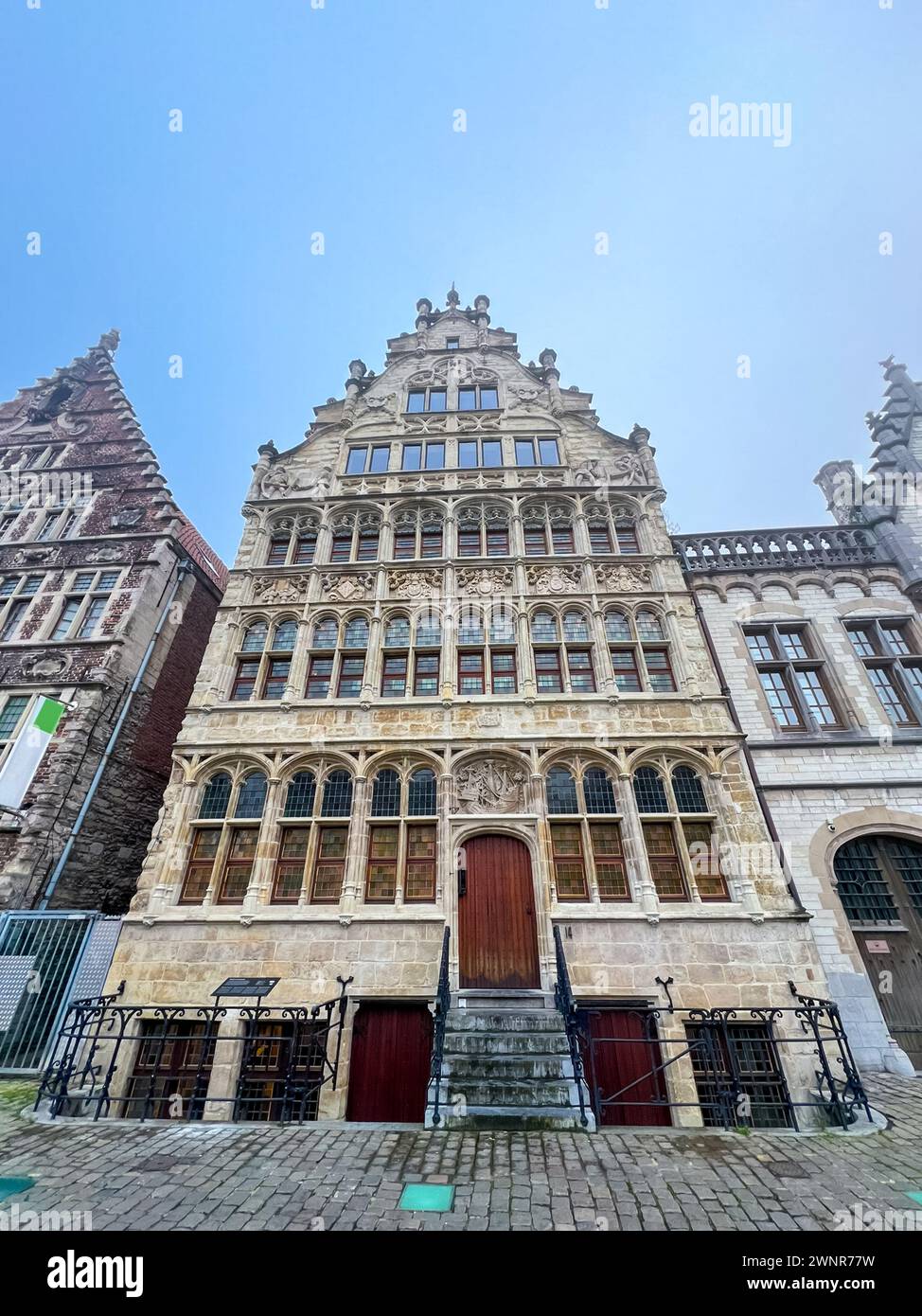 Beautiful old belgian facade of a house in the charming city of ghent ...