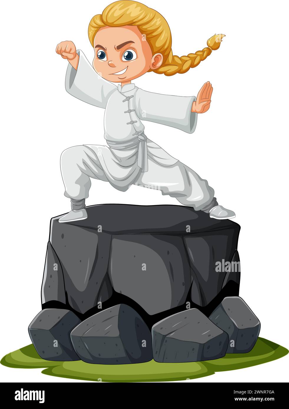 Karate gi cartoon hi-res stock photography and images - Alamy