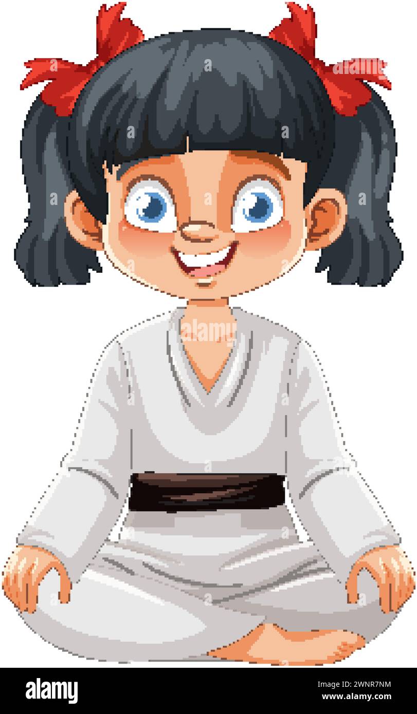 Karate gi cartoon hi-res stock photography and images - Alamy