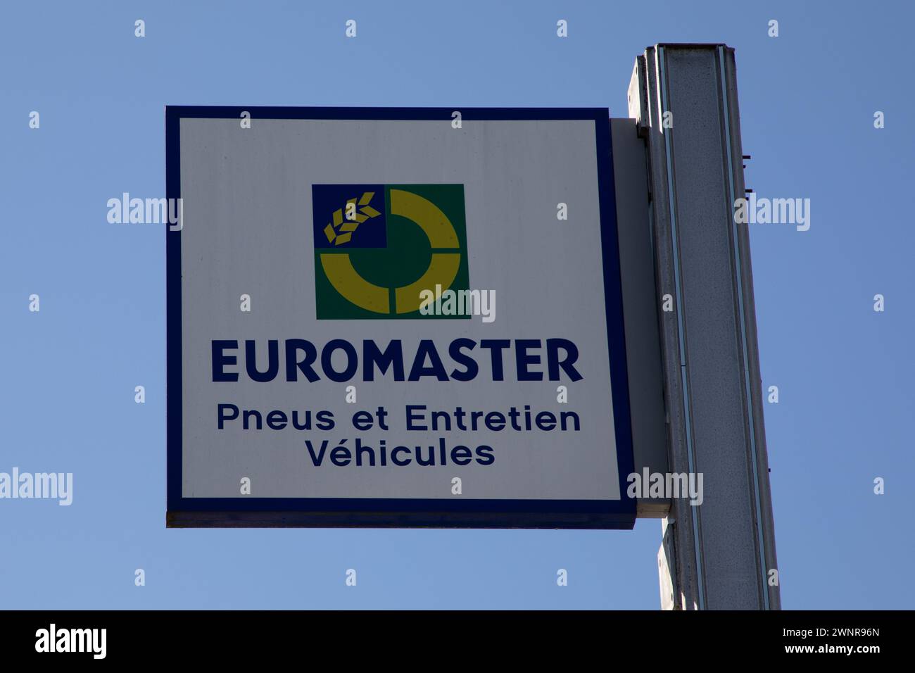 Bordeaux , France - 03 02 2024 : euromaster car service sign text and ...