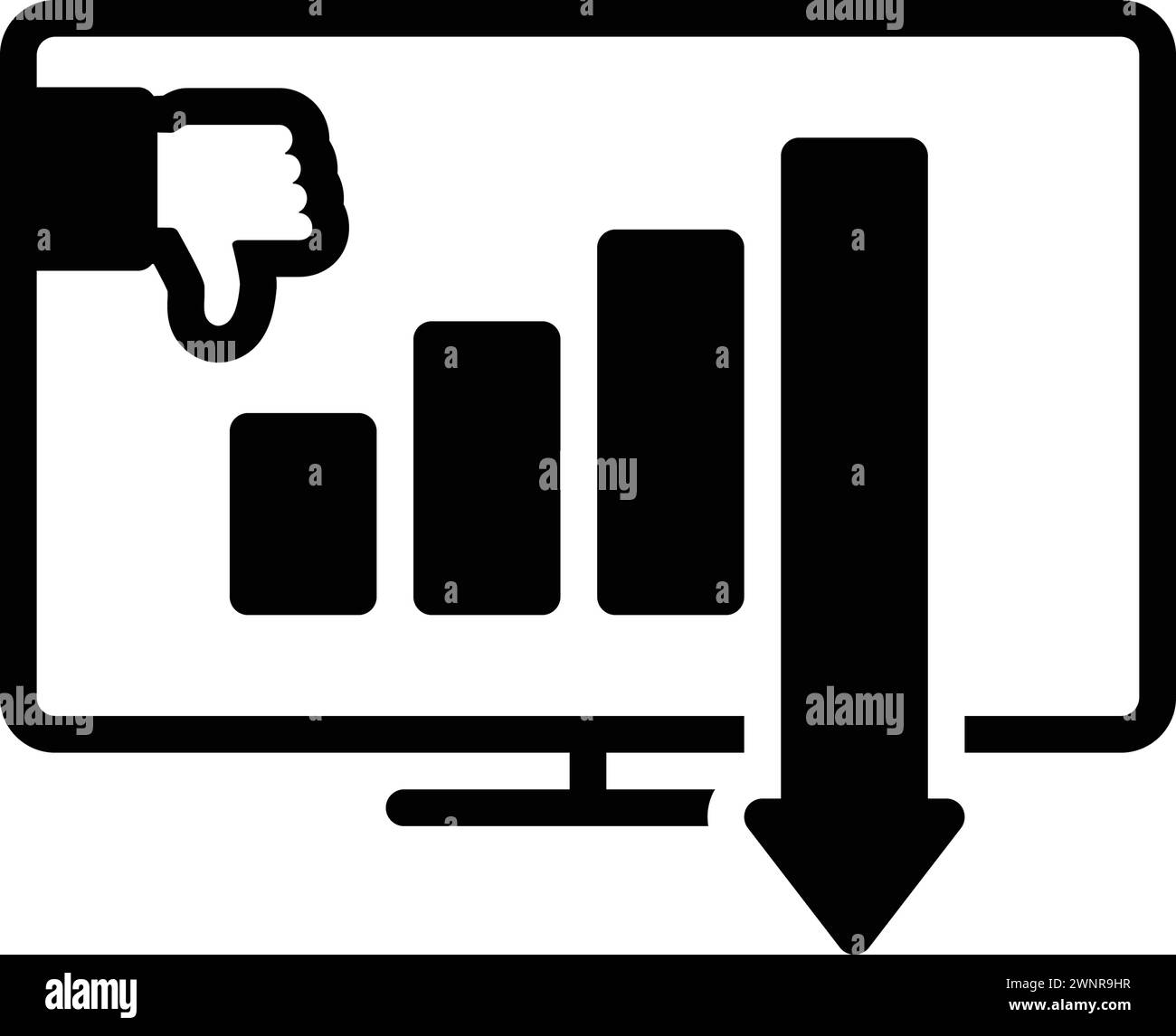 Stock decrease Black and White Stock Photos & Images - Alamy