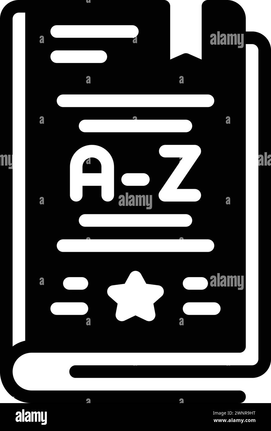 Icon for dictionary,lexicon Stock Vector Image & Art - Alamy