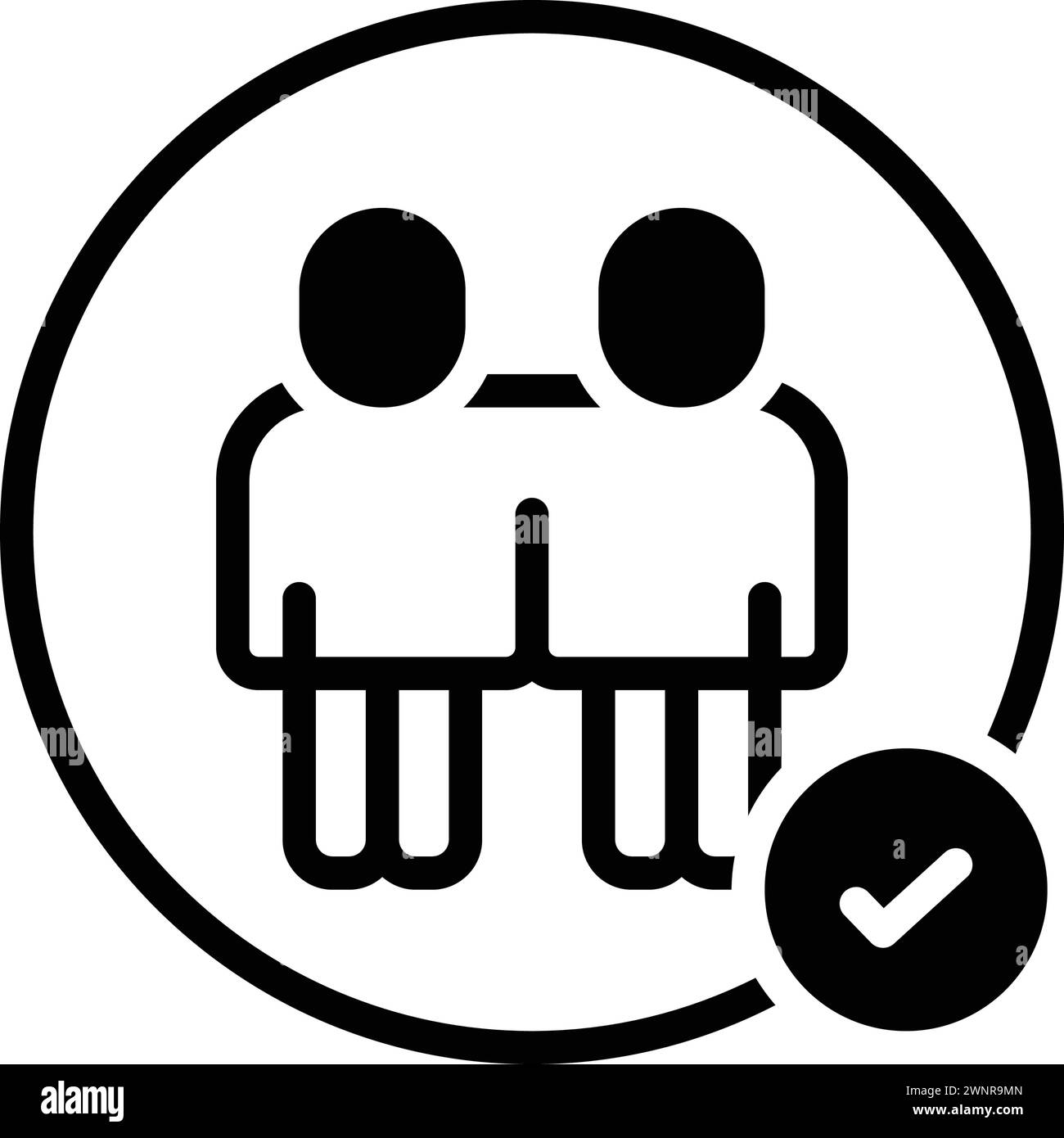 Joins friend Stock Vector Images - Alamy