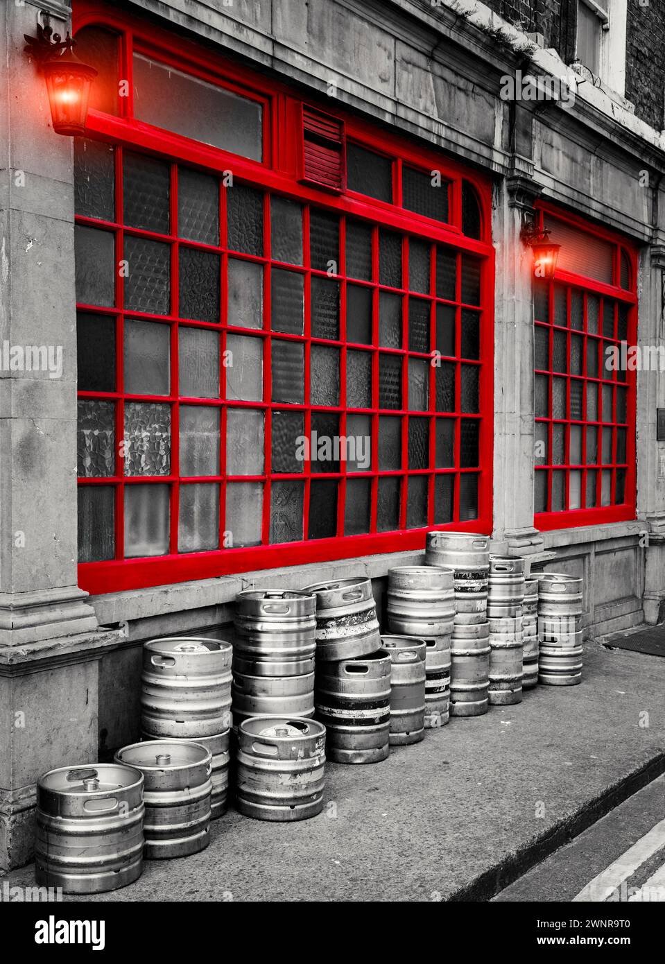 Beautiful european architecture showcasing windows hi-res stock ...