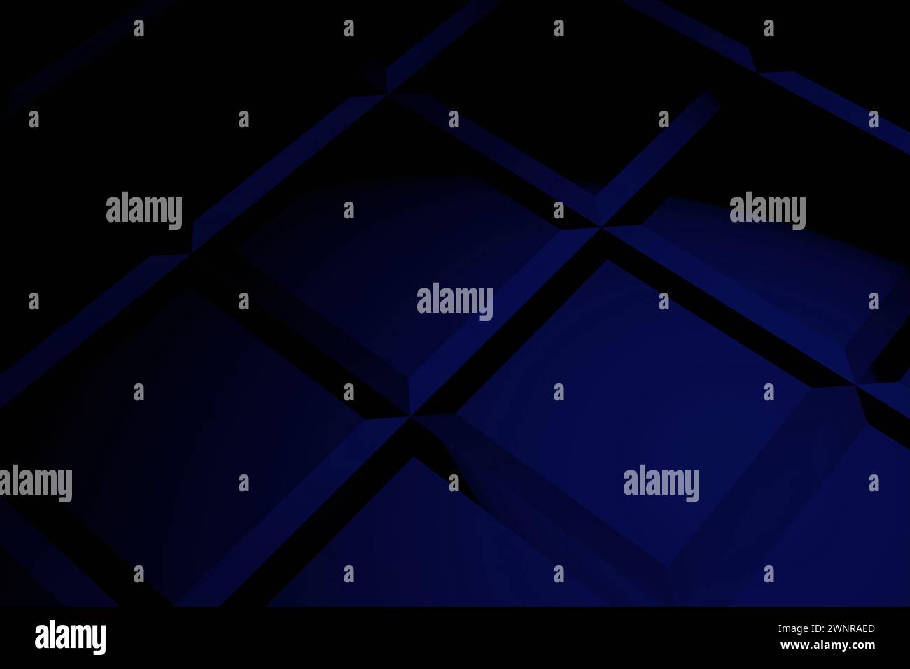 3D Blue Color Cube with dark background Stock Photo - Alamy