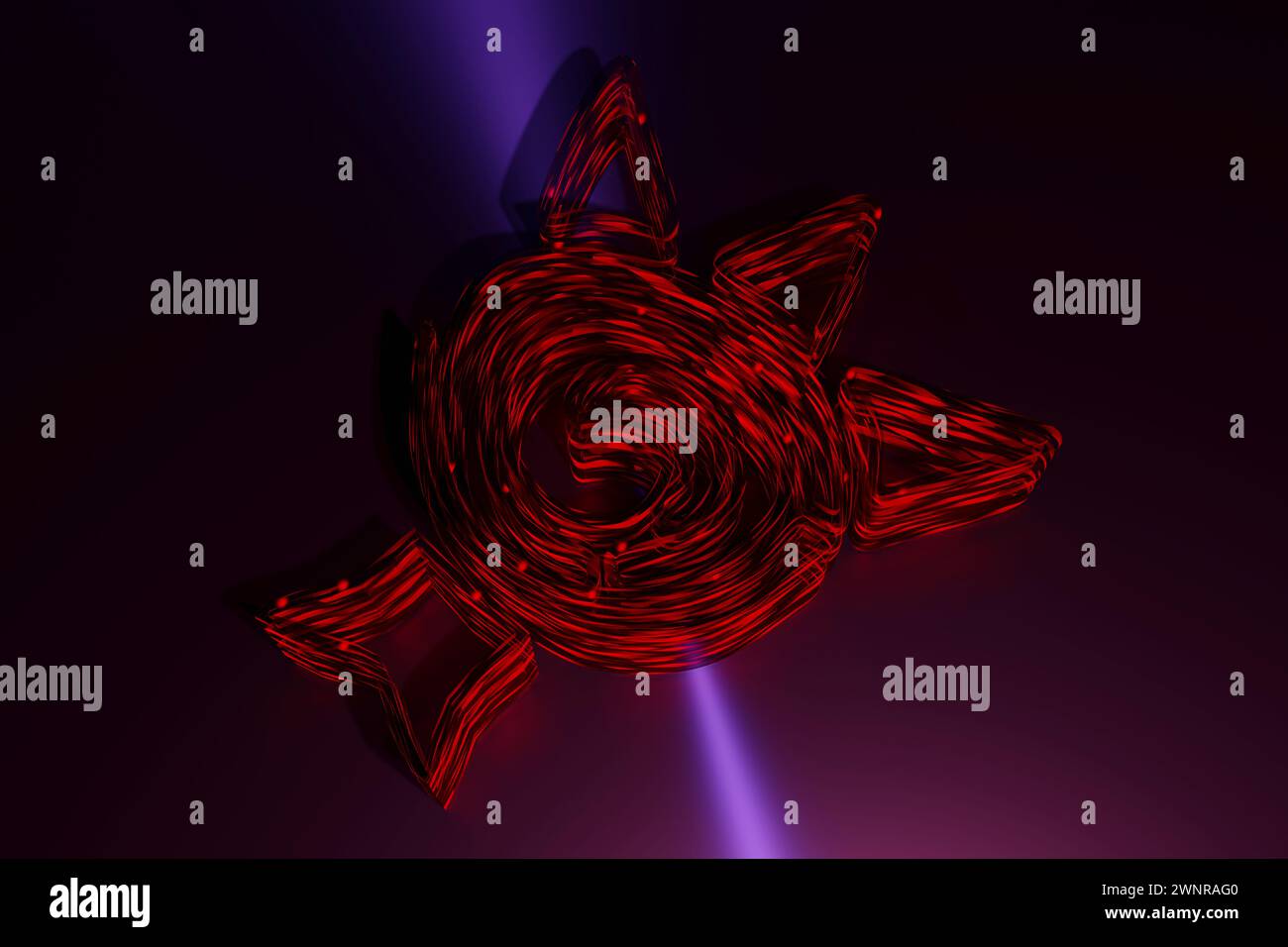 Beautiful symbol abstract over dark purple background Stock Photo - Alamy