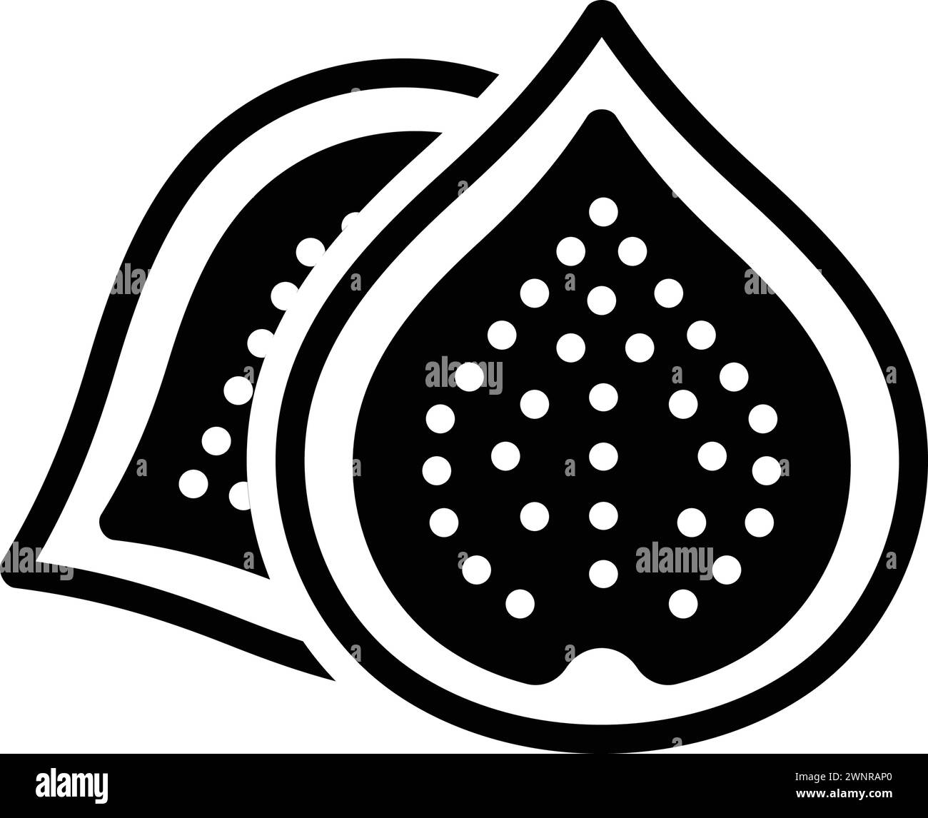 Fig shape Black and White Stock Photos & Images - Alamy