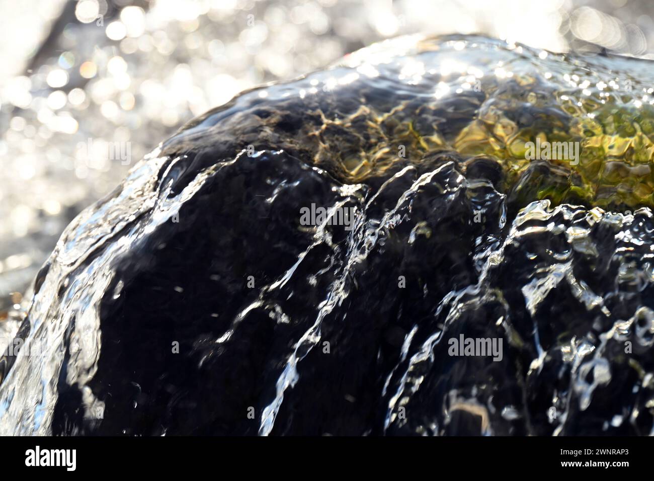 Water flowing on rocks near river Danube in spring Stock Photo - Alamy