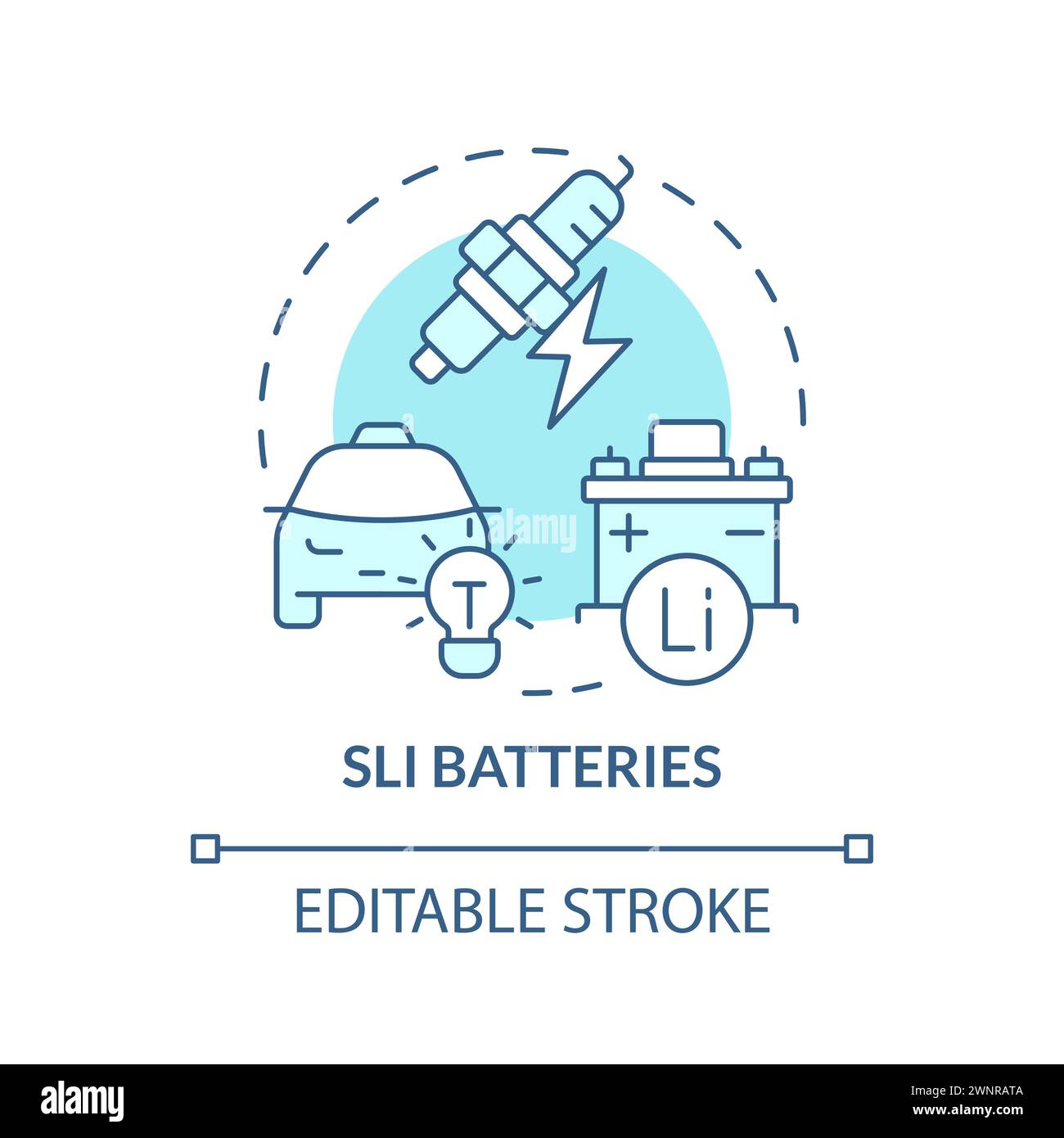 SLI batteries soft blue concept icon Stock Vector Image & Art - Alamy SLI batteries soft blue concept icon Stock Vector Image & Art - Alamy
