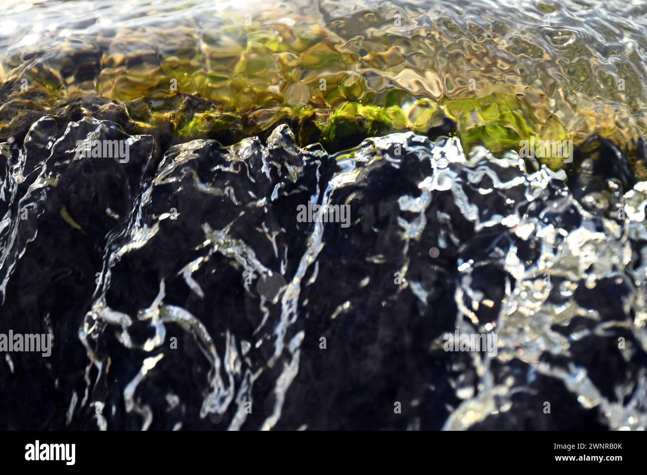 Water flowing on rocks near river Danube in spring Stock Photo - Alamy