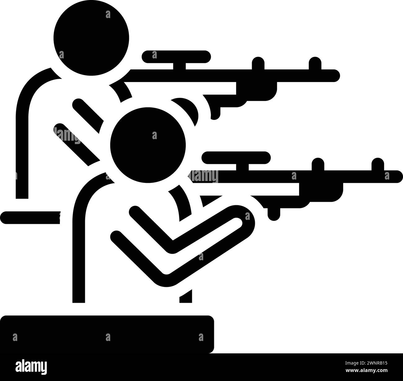 Man firing pistol Stock Vector Images - Alamy