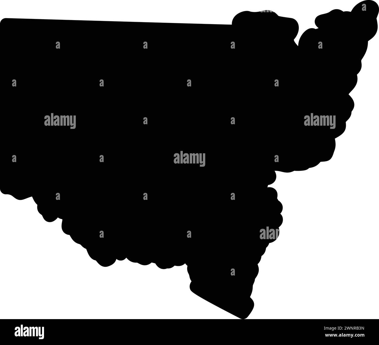Nsw Map Stock Vector Images Alamy