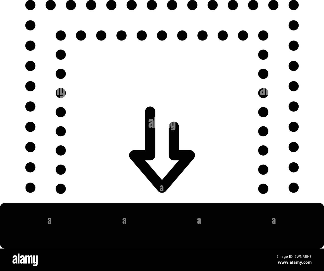 Icon for bottom,surface Stock Vector Image & Art - Alamy