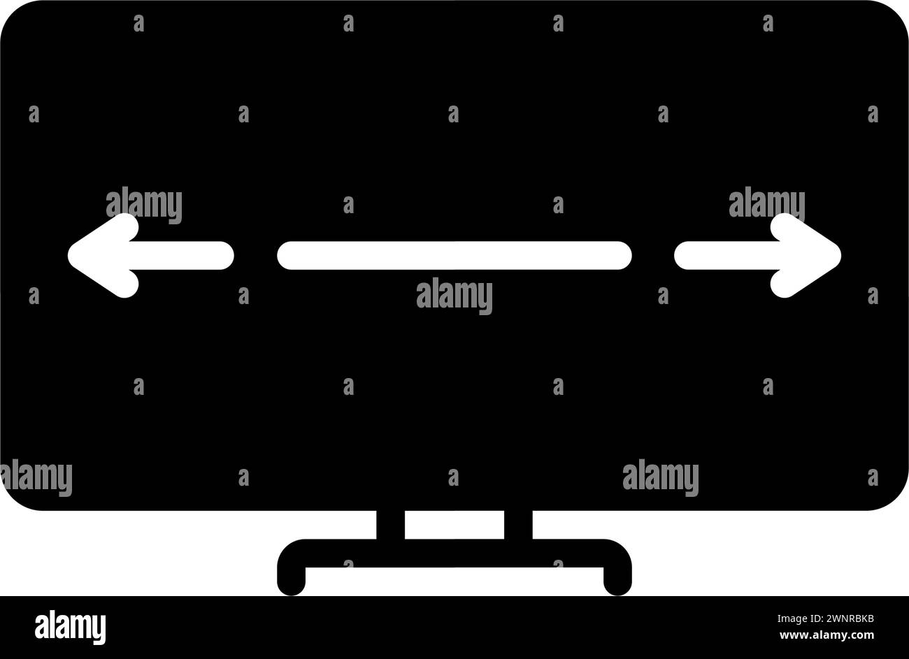 Icon for widescreen,broad Stock Vector Image & Art - Alamy