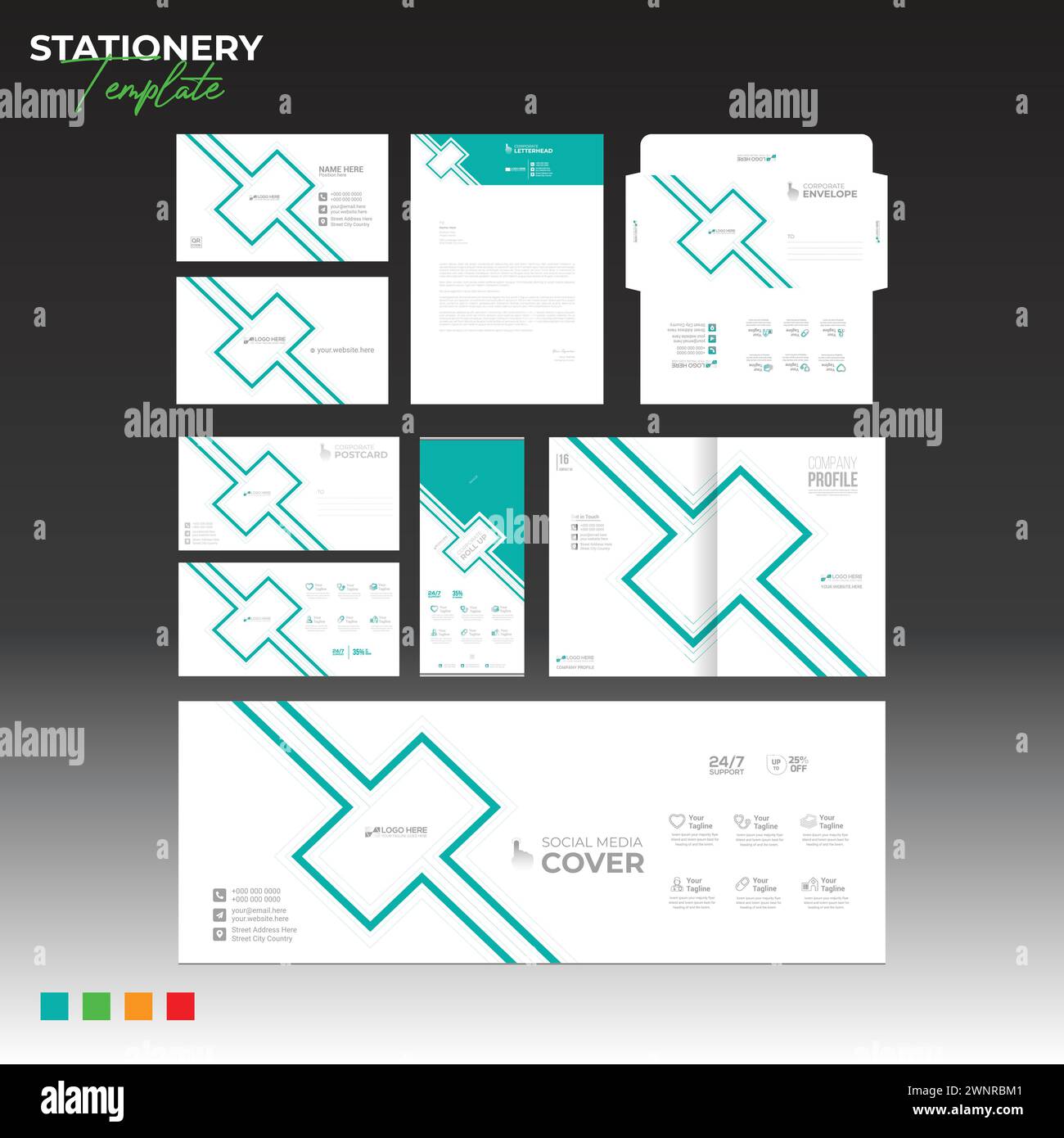 Promotional booklet cover Stock Vector Images - Alamy