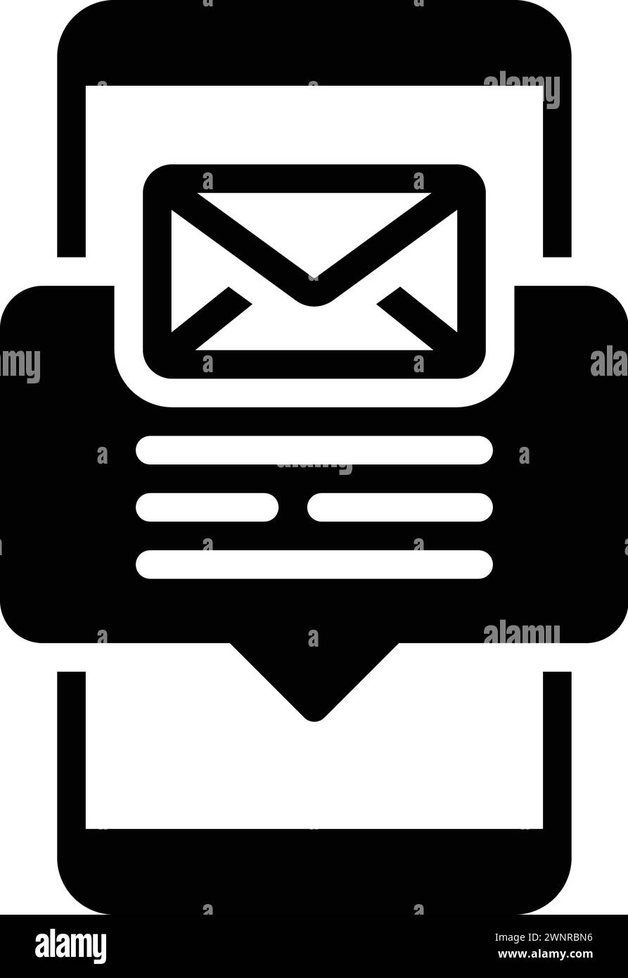 Icon for sms,email Stock Vector Image & Art - Alamy
