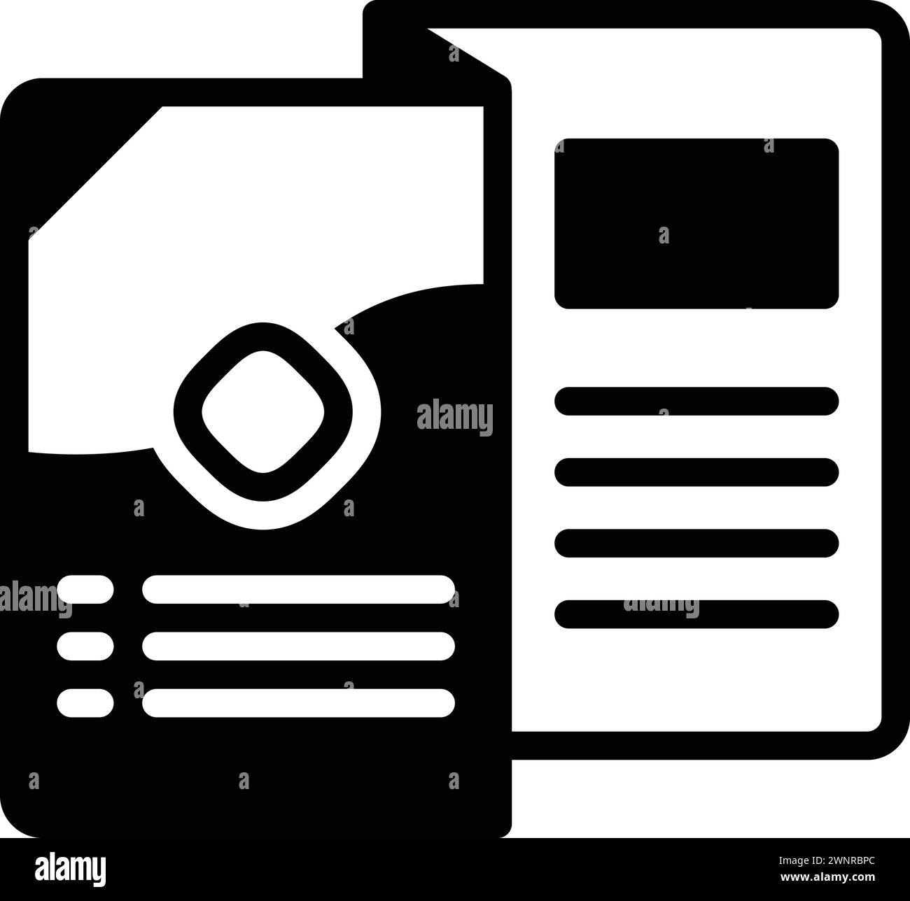 Advertisement pamphlet Black and White Stock Photos & Images - Alamy