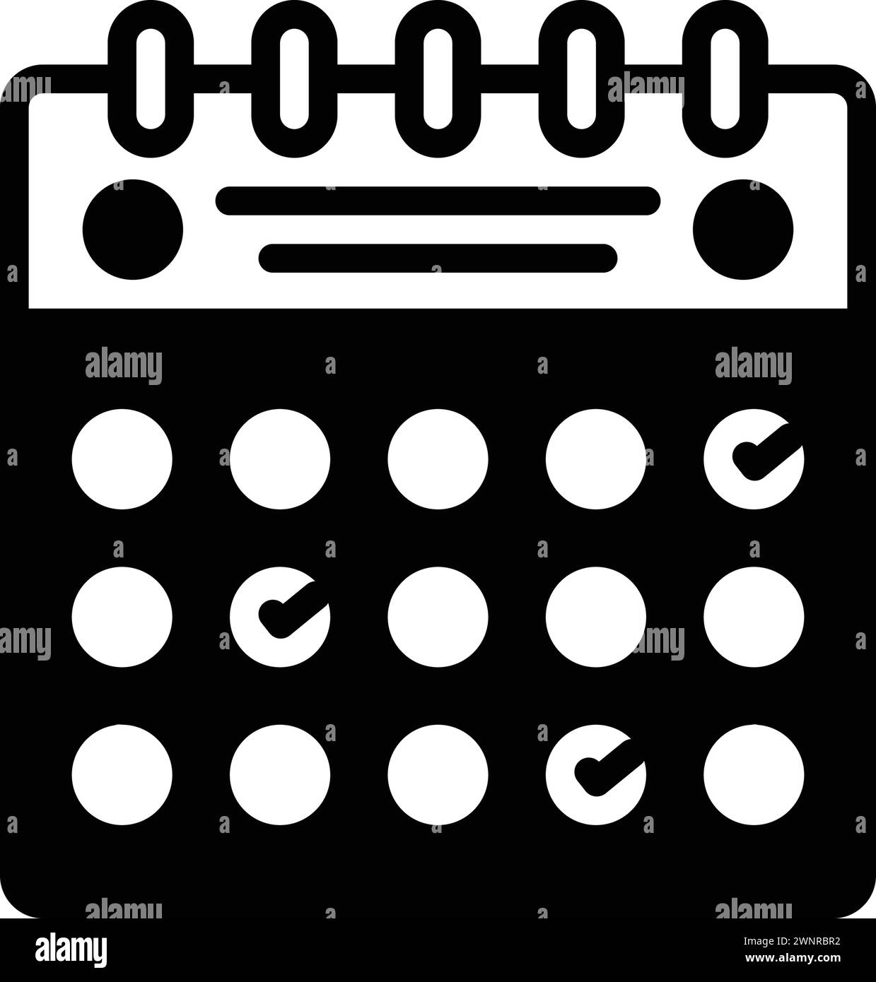 Icon for scheduled,arrange Stock Vector Image & Art - Alamy