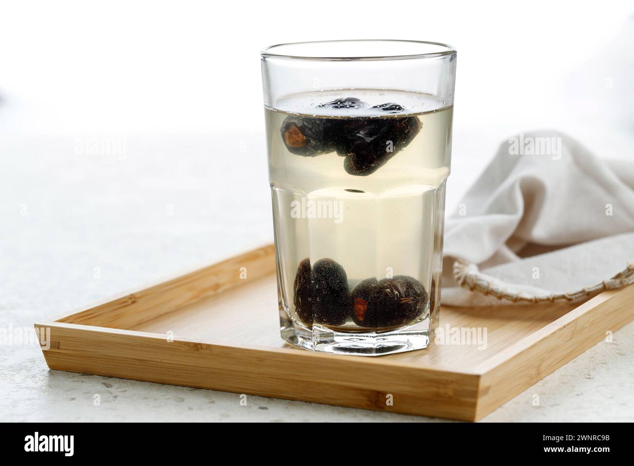 Kurma Nabeez, Date Fruit Overnight Infused Water in a Glass. Popular ...