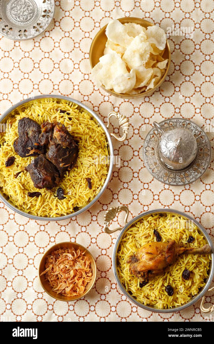 Arabic chicken manthi mandi hi-res stock photography and images - Alamy