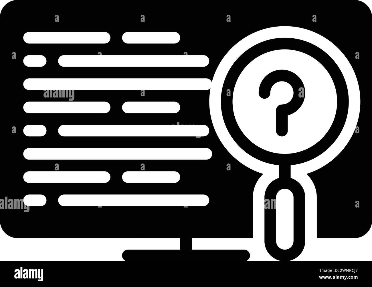 Icon for inquiry,scrutinization Stock Vector Image & Art - Alamy