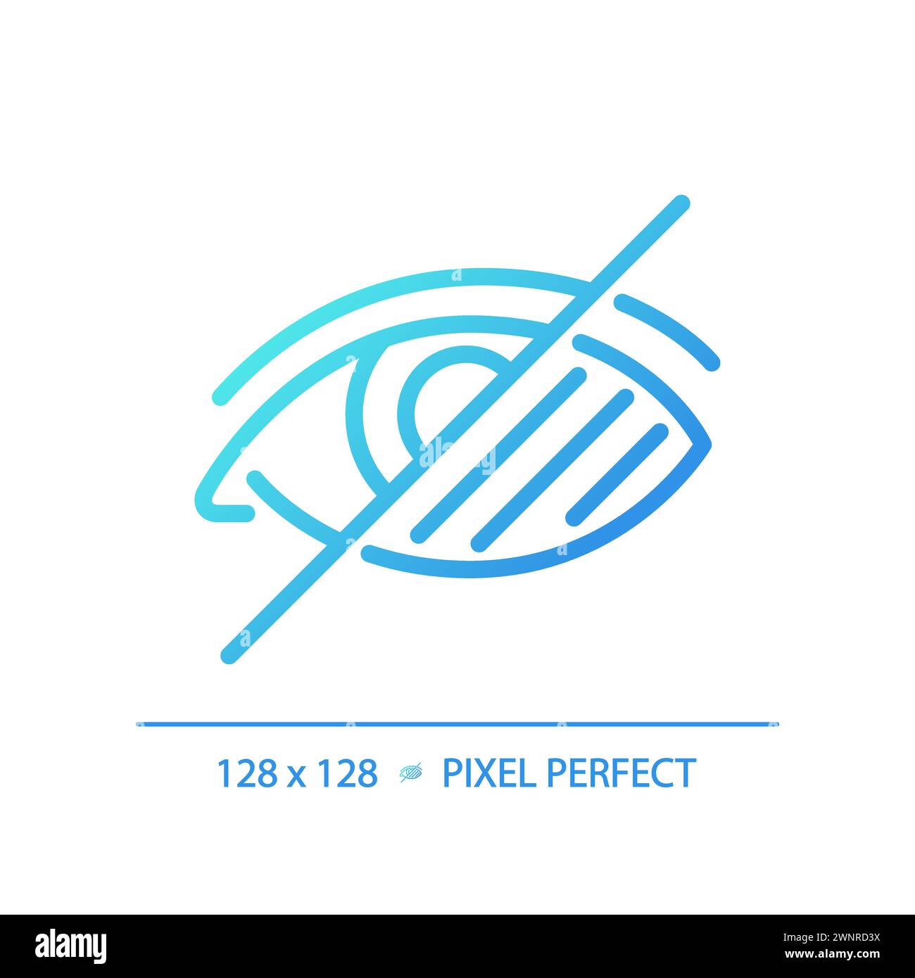 Vision loss gradient linear vector icon Stock Vector Image & Art - Alamy