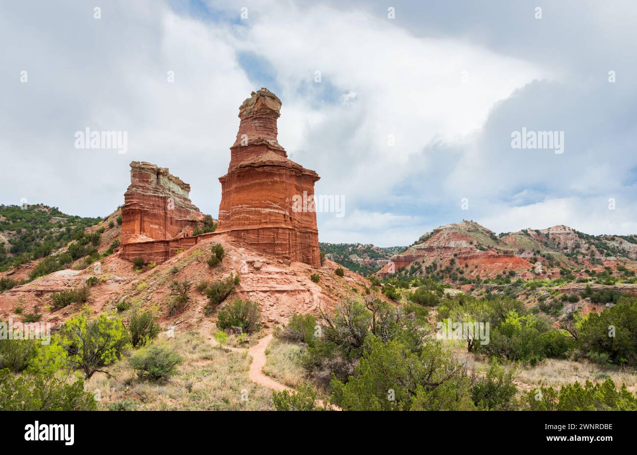 Palo Duro Lighthouse at Palo Duro Canyon State Park, located in the ...