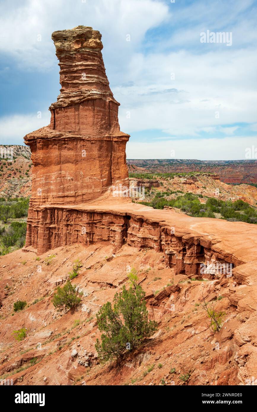 Palo Duro Lighthouse at Palo Duro Canyon State Park, located in the ...