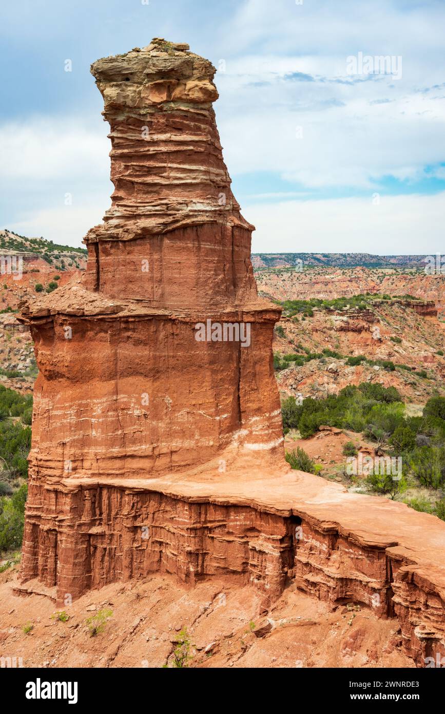 Palo Duro Lighthouse at Palo Duro Canyon State Park, located in the ...